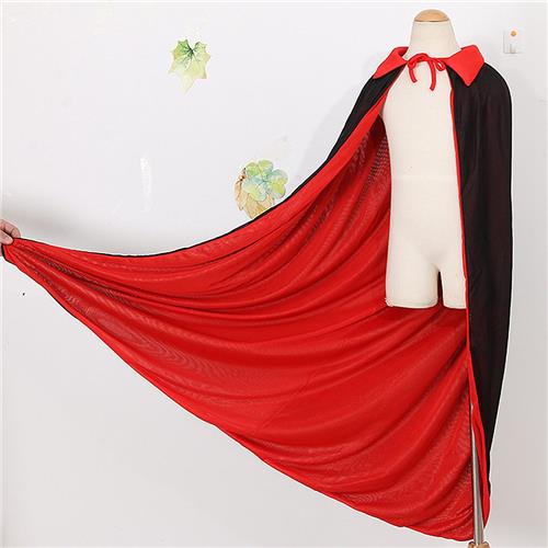 Halloween Two side Wearable Cloak Black Red