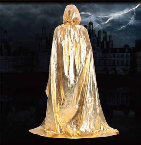 Halloween Cosplay Cloak Gold