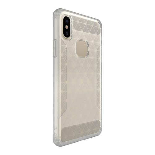 Transparent White Frosted TPU Back Cover For iPhone X