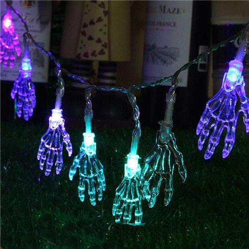 Halloween Ghost Hand String Lights