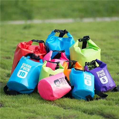 PVC Bucket Mesh Beach Bag Outdoor Ocean Pack