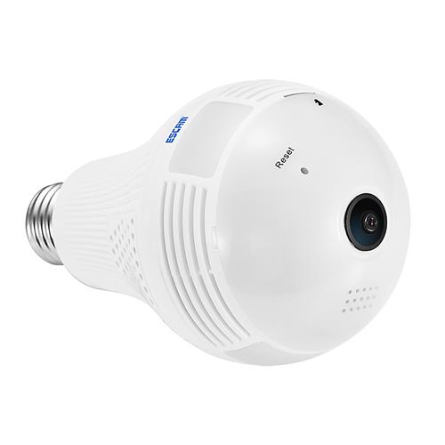 ESCAM QP136 960P WiFi IP Bulb Camera White