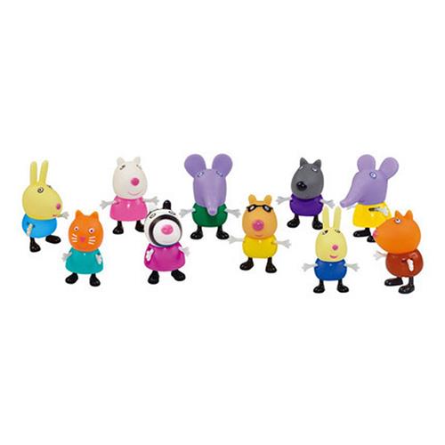 10PCS Peppa Pig Family Friends Action Figure Toys
