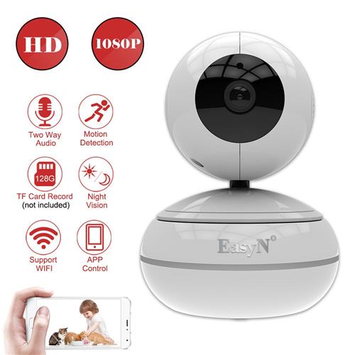 EasyN A163W 1080P WiFi IP Camera White