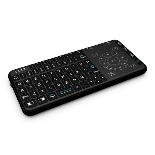 Rii Mini i4 Wireless Remote Backlit Touchpad Keyboard - Black