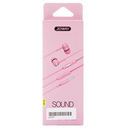 Joway HP30 Earphone with Mic Pink