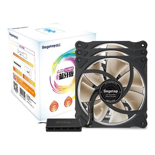 Segotep 3PCS RGB LED Cooling Fan With Bluetooth APP Control