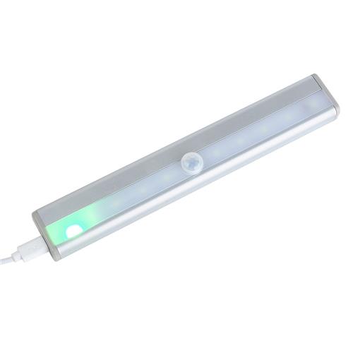USB Rechargeable Infrared Induction LED Light Silver