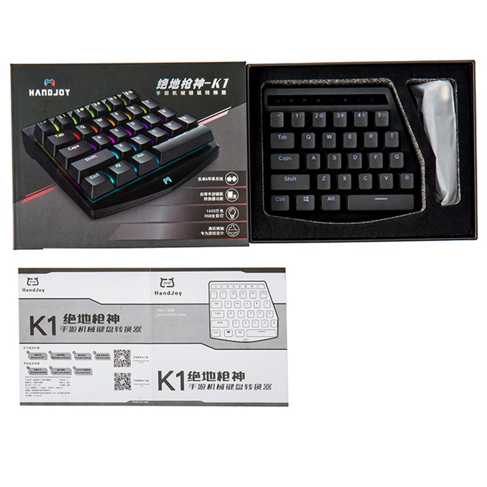 Handjoy K1 Mechanical Keyboard 28 Keys Black