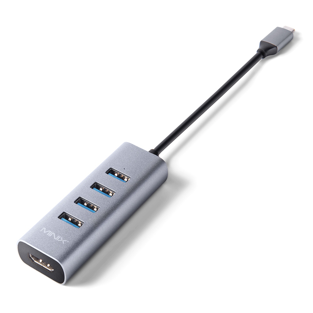 MINIX NEO C-UHGR USB-C To 4-Port USB 3.0 Adapter