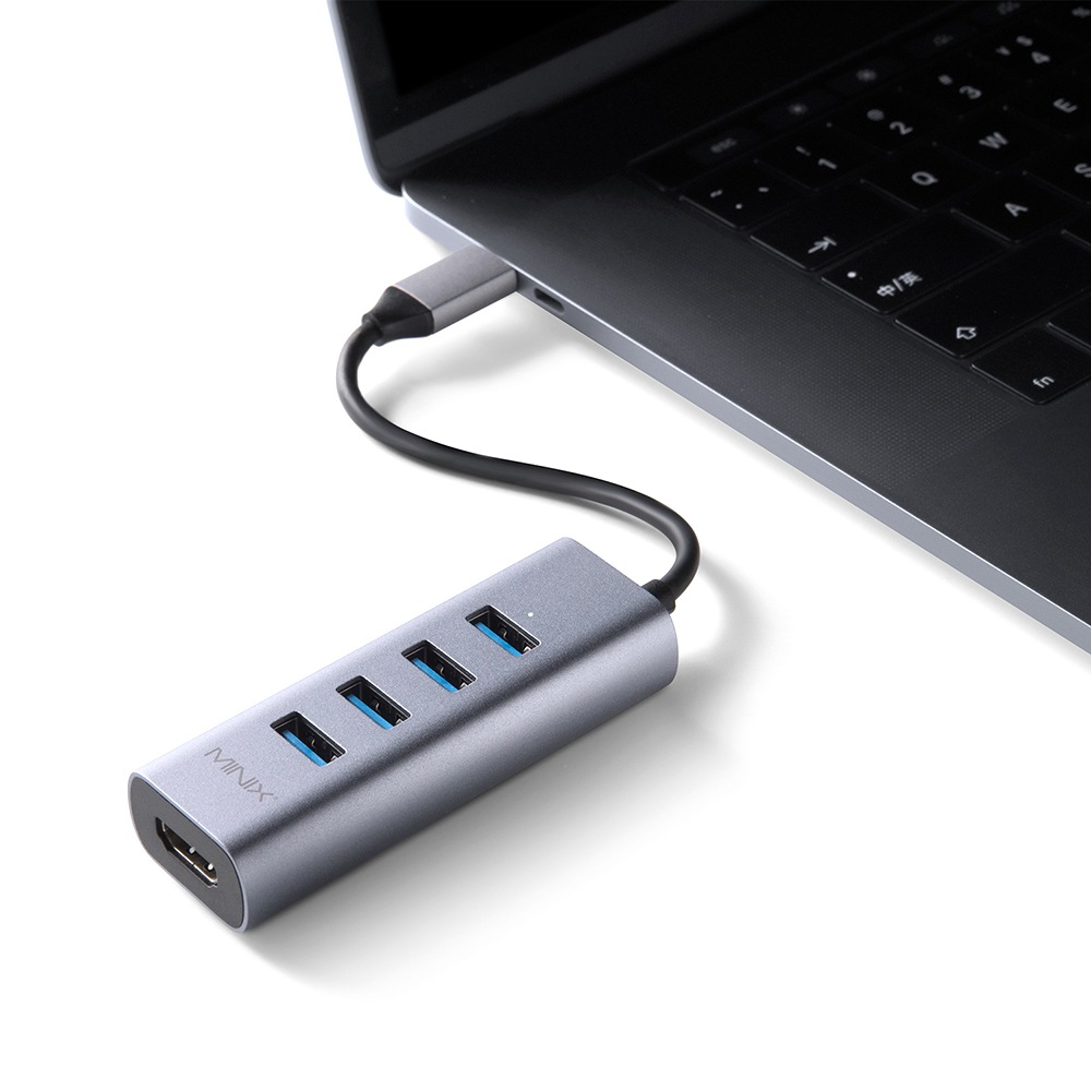 MINIX NEO C-UHGR USB-C To 4-Port USB 3.0 Adapter