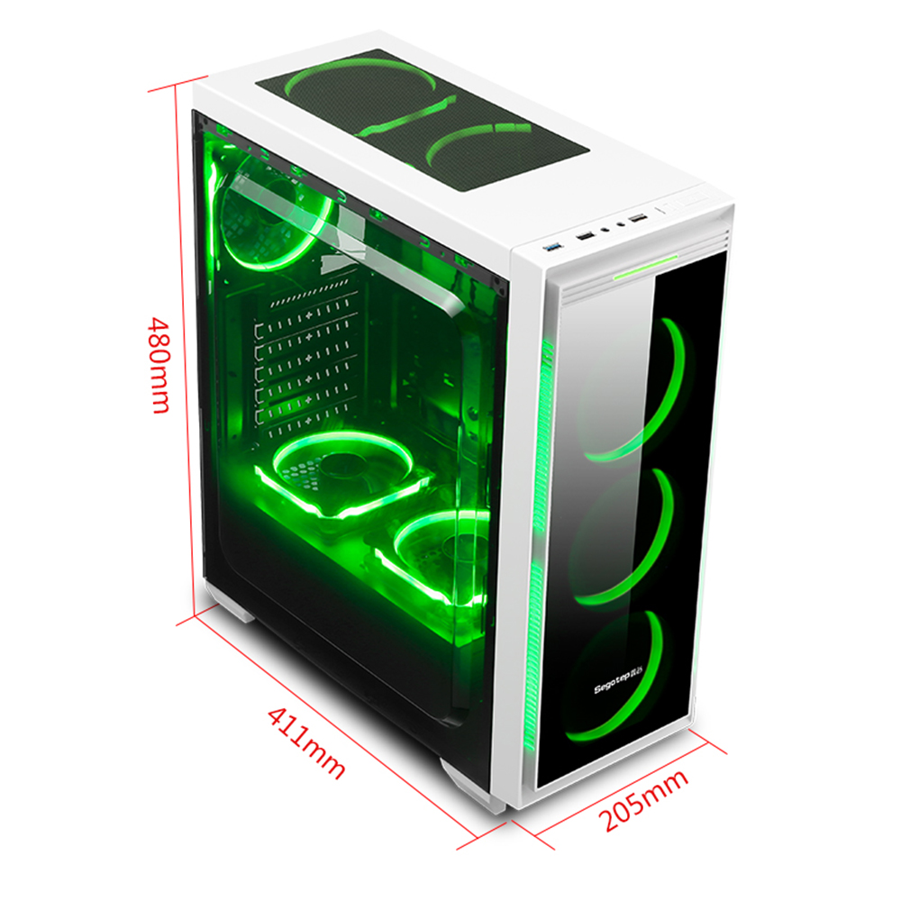 Segotep HALO 6 PLUS Computer Case PC USB 3.0 Mainframe