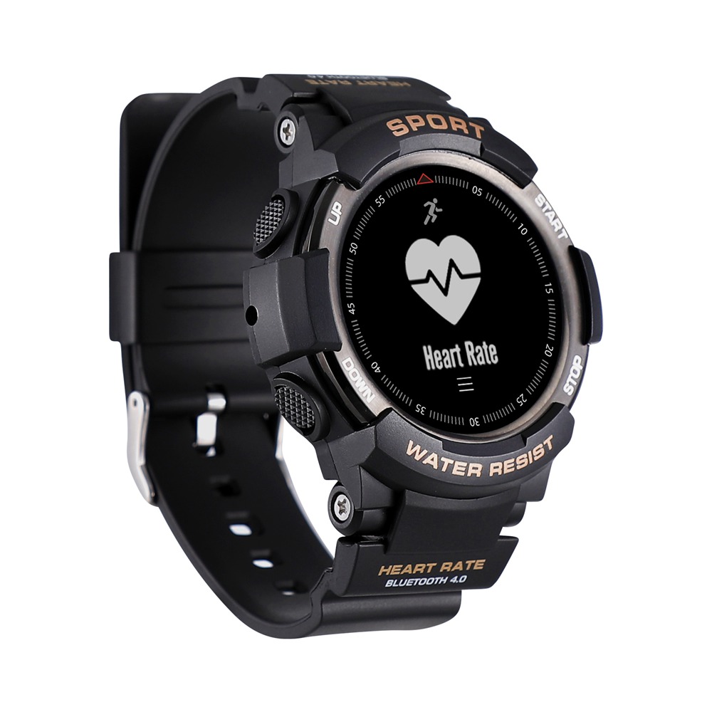 NO.1 F6 Smartwatch Heart Rate Monitor Black