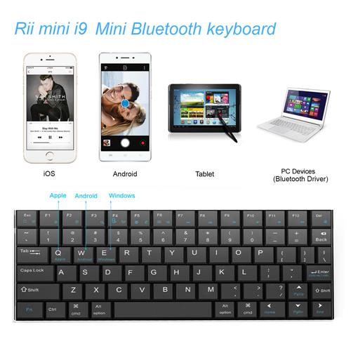ii Mini i9 Bluetooth Keyboard Black