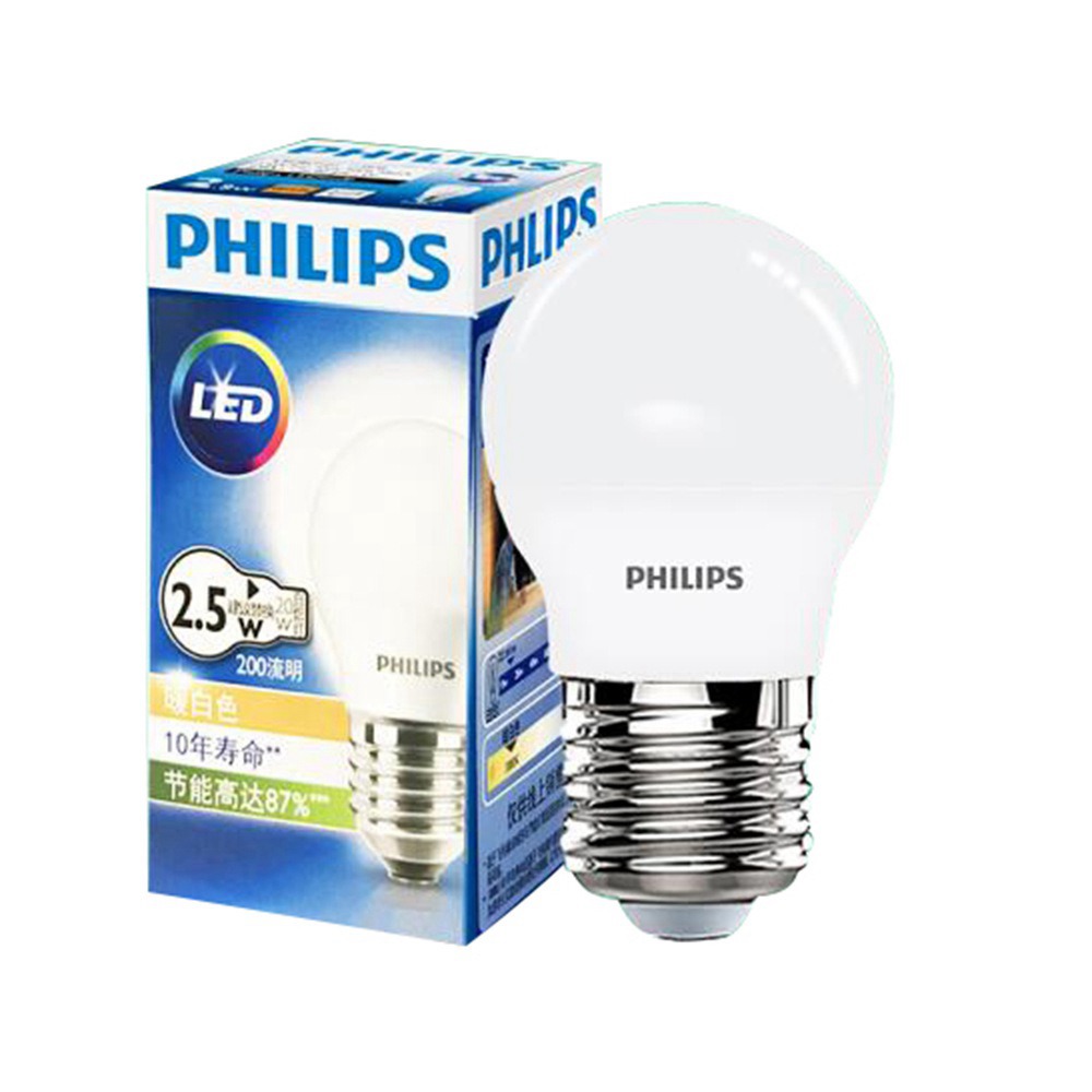 Philips LED Bulb 3.5W E27 Screw 3000K Light Yellow Light