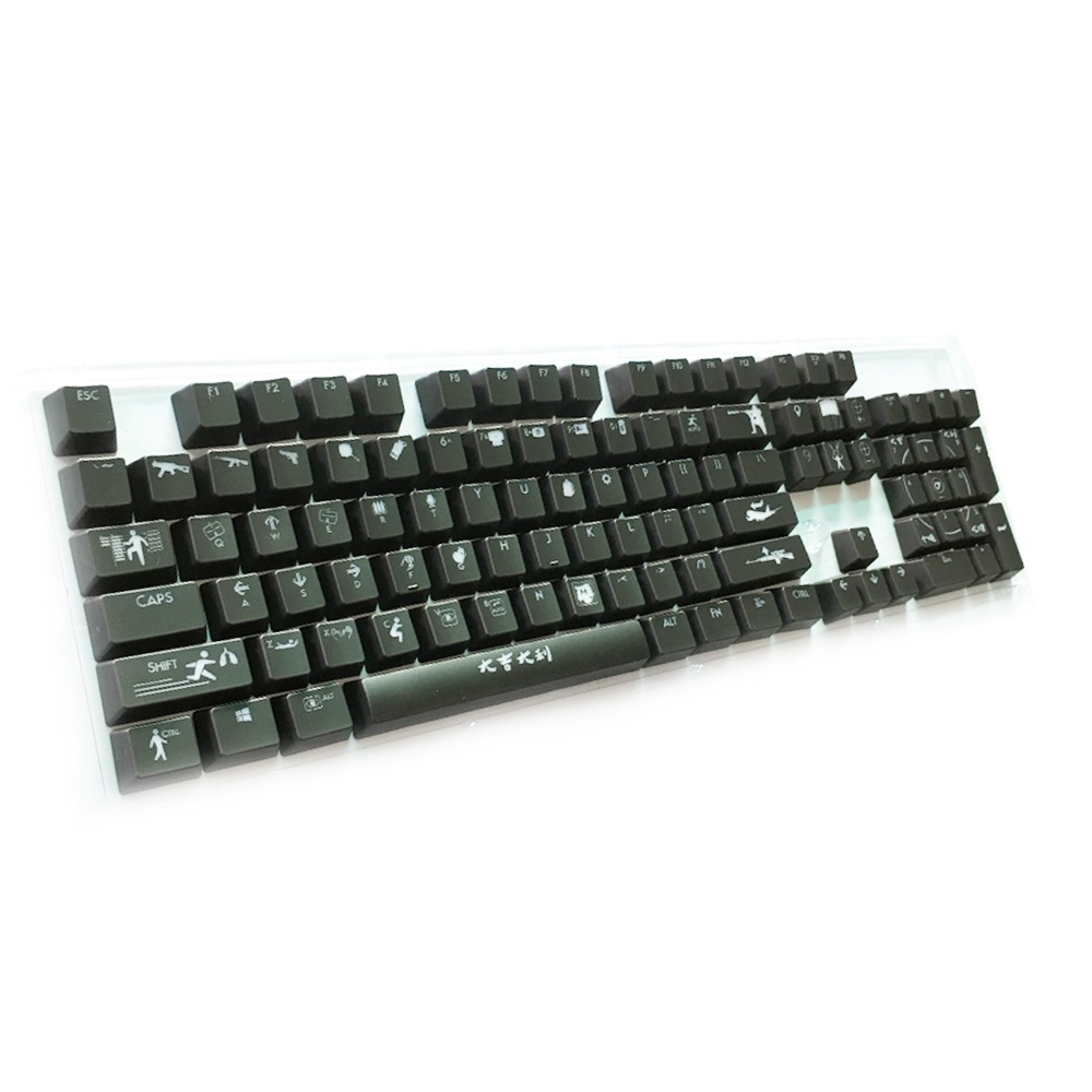 Ajazz 104 Keys DSA Profile Printed Keycaps For Mechanical Keyboard