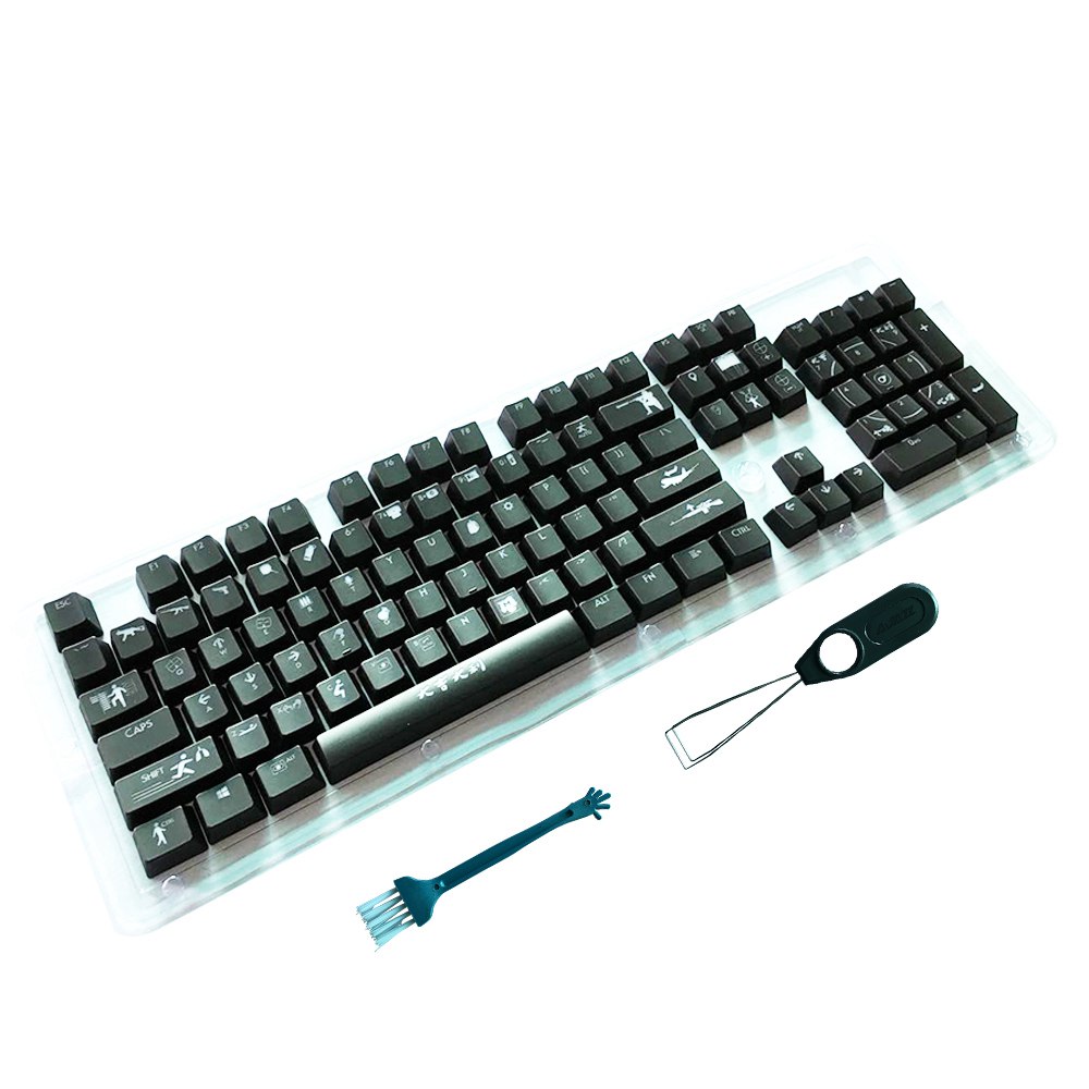 Ajazz 104 Keys DSA Profile Printed Keycaps For Mechanical Keyboard
