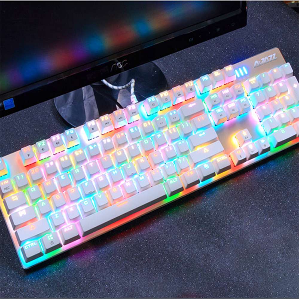 Ajazz ROBOCOP Wired RGB Blacklight Mechanical Keyboard Blue Switch