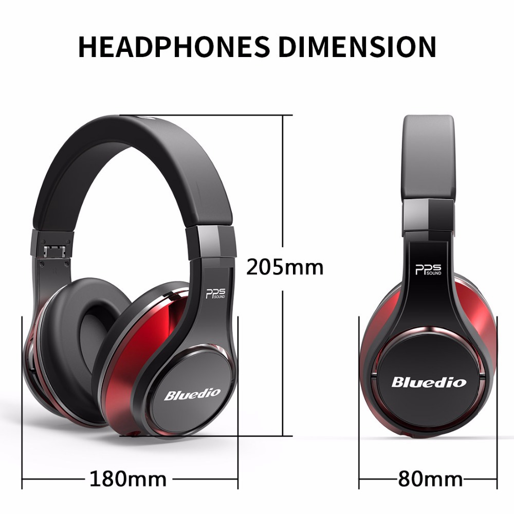 Bluedio UFO Bluetooth Headphones with Mic Black