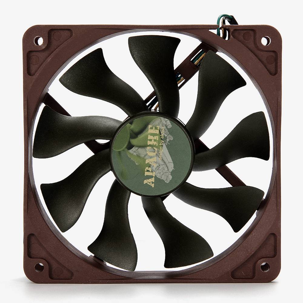 Akasa AK-FN057 12cm APACHE S FLOW Blade Design Fan Heatsink Fan Brown