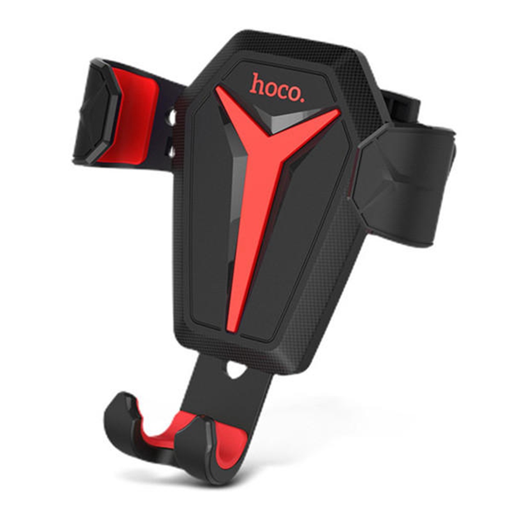 HOCO CA22 Gravity Auto Lock Car Phone Holder Air Vent Mount Red
