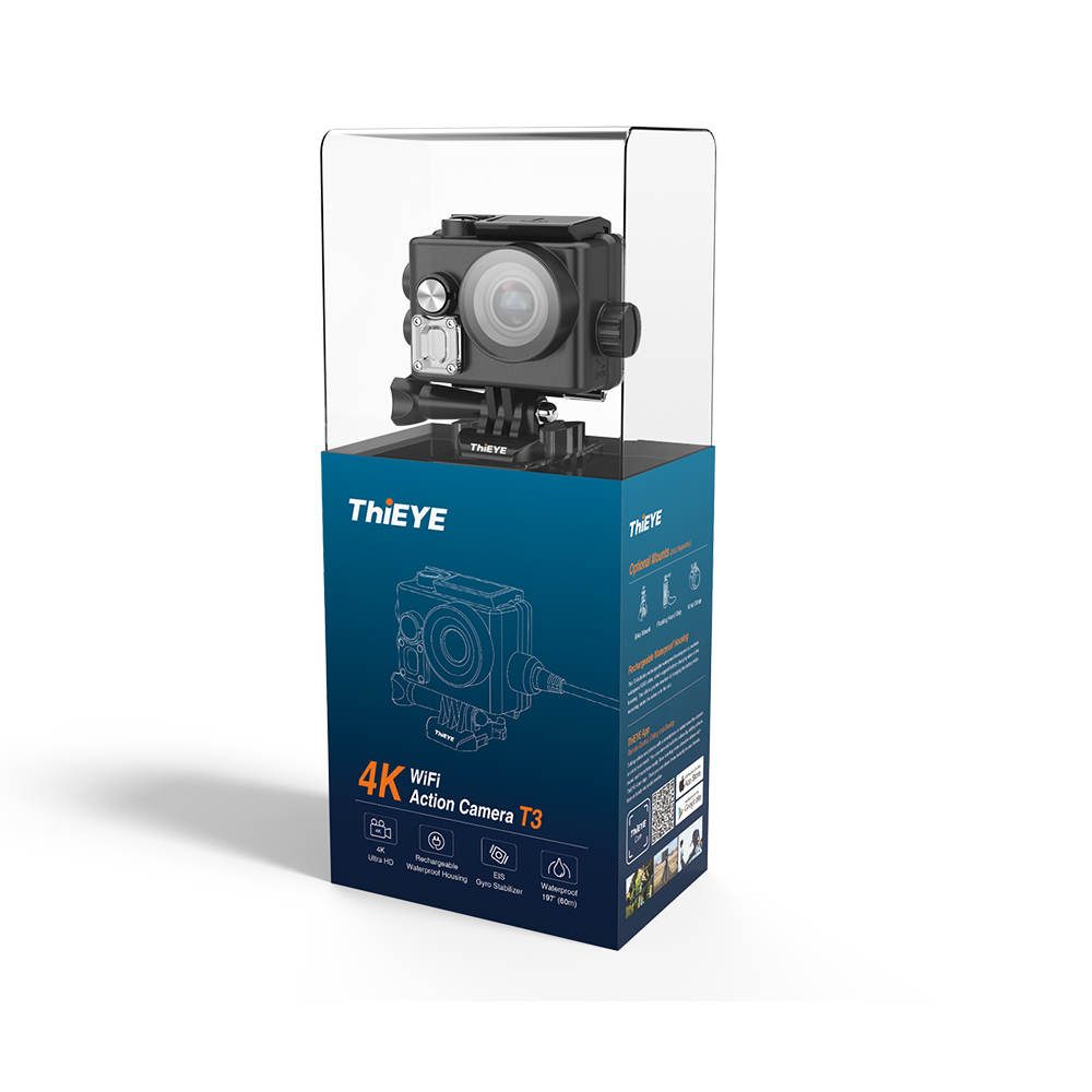 ThiEYE T3 Novatek 96660 Sony IMX078 4K Waterproof Action Camera Black