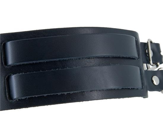 Double Leather Bracelet Black