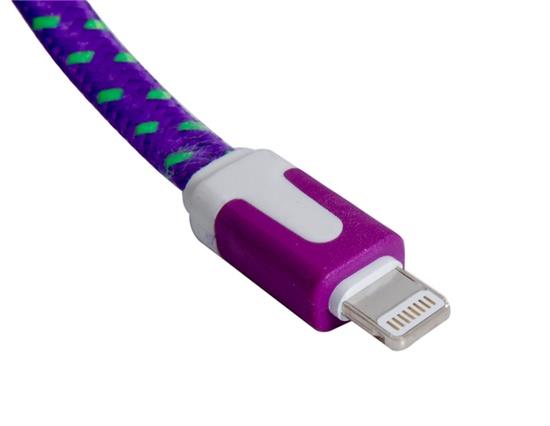 Flat USB Charging Cable Purple