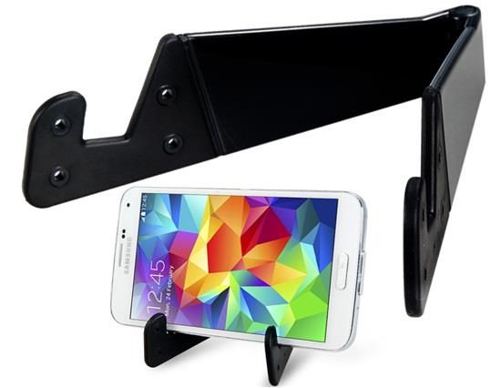 Foldable V Shaped Phone Stand Holder Black