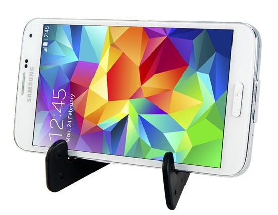 Foldable V Shaped Phone Stand Holder Black