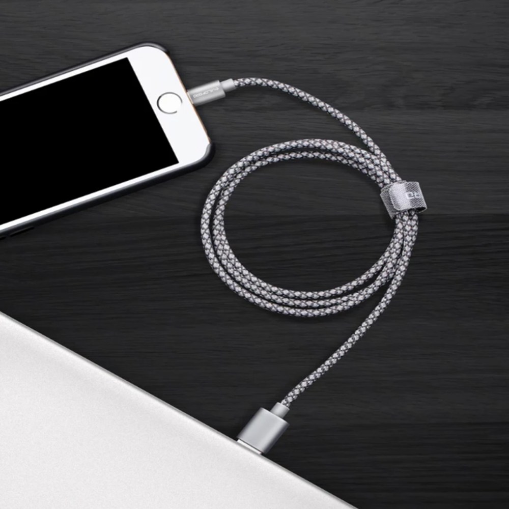 Guidford Braided Charging Cable for iPhone Dark Grey