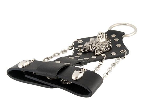 Punk Wolf Bracelet Cuff Black