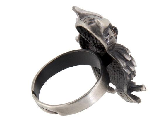 8K Plated Alloy Decorated Eagle Design Ring