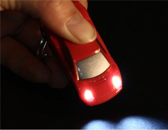 Mini Car LED Light Keychain