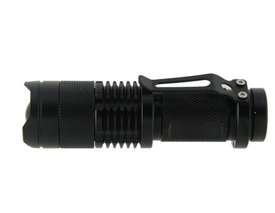 Sipik SK68 Mini Adjustable Zooming LED Flashlight Black