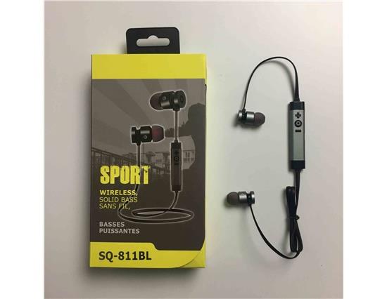 SONGQU SQ-811BL In-ear Neck Hanging Metal Sport Bluetooth Earphone