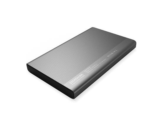 VINSIC 20000mAh Power Bank Silver gray