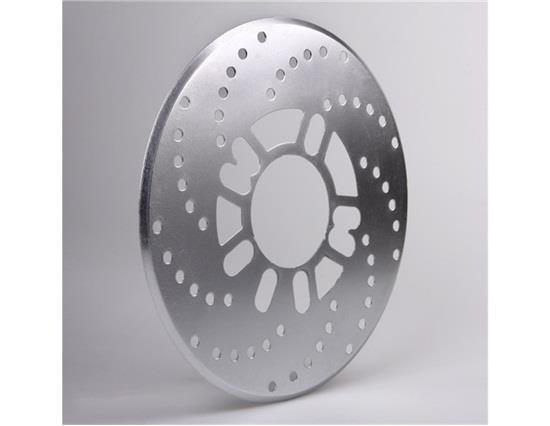 Cross Drilled Disc Brake Rotor Cover Silver