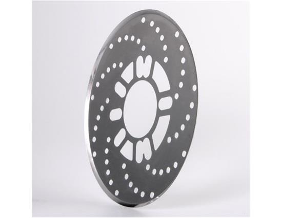 Cross Drilled Disc Brake Rotor Cover Silver