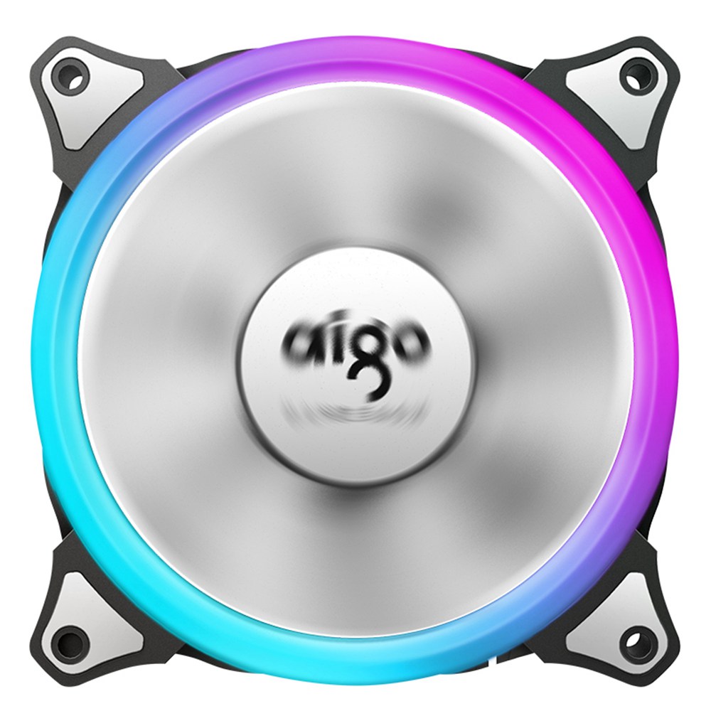 Aigo C3 3-Pack RGB 120MM Case Cooling Fan White + Black