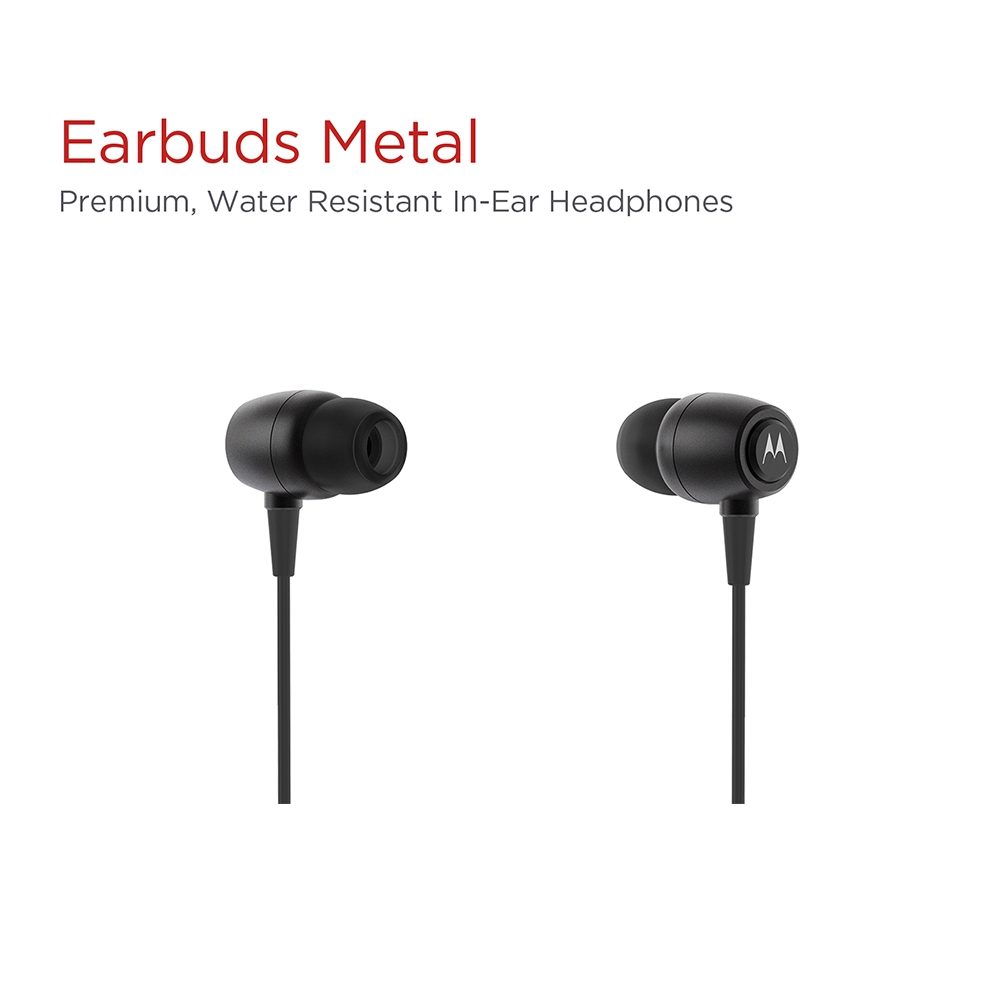 Motorola Metal Earbuds Black