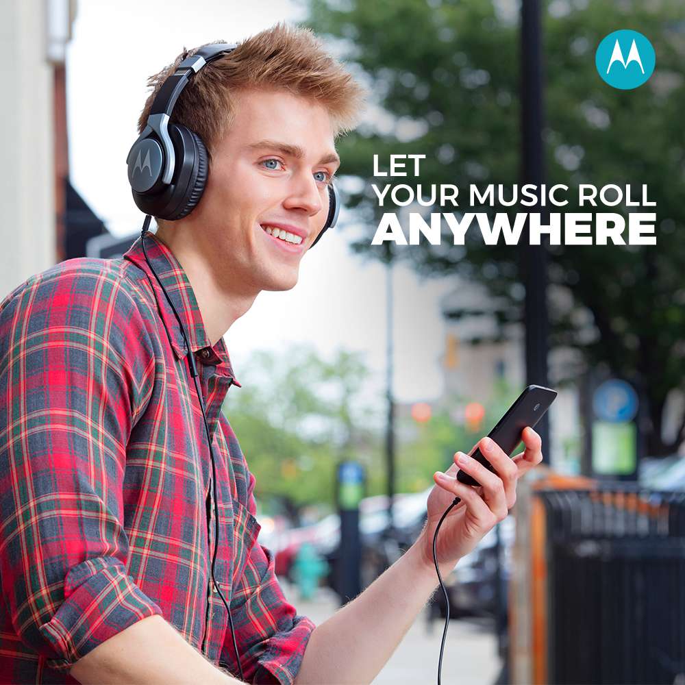 Motorola Pulse Max Wired Headphone Black