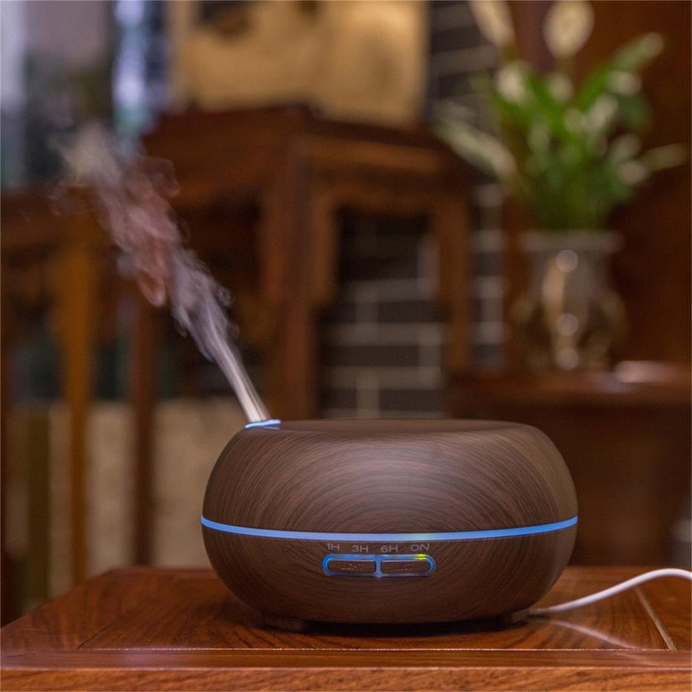Wood Grain Altar Shape Humidifier Brown