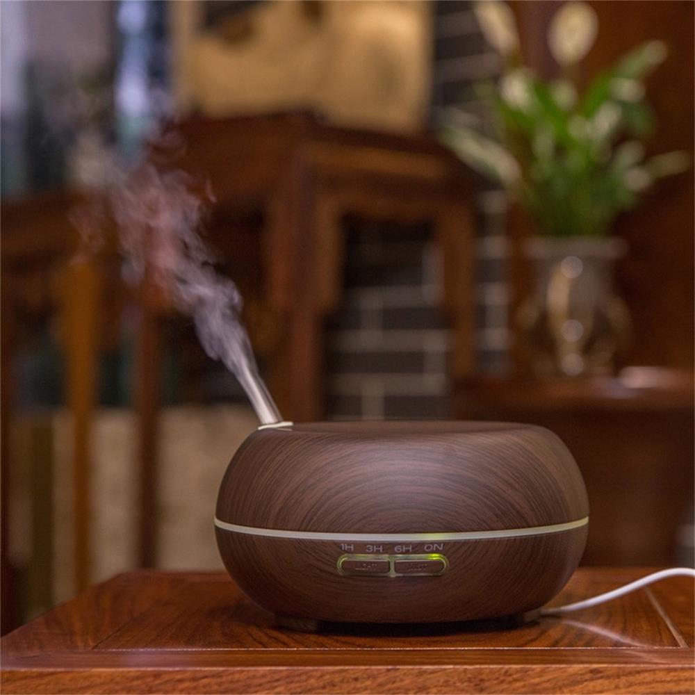 Wood Grain Altar Shape Humidifier Brown