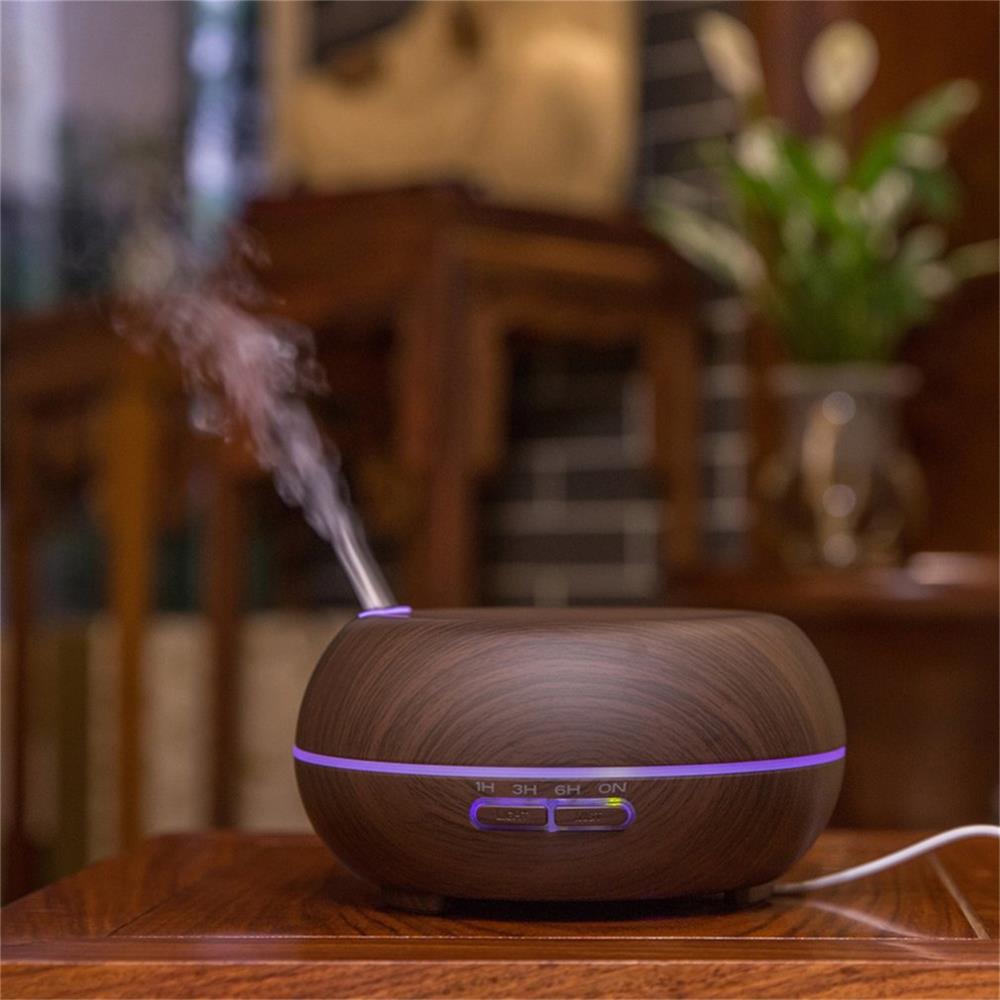 Wood Grain Altar Shape Humidifier Brown
