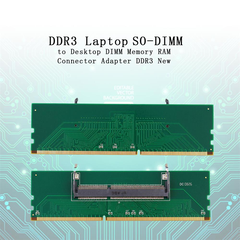 Laptop to Desktop DIMM Memory RAM Connector Adapter