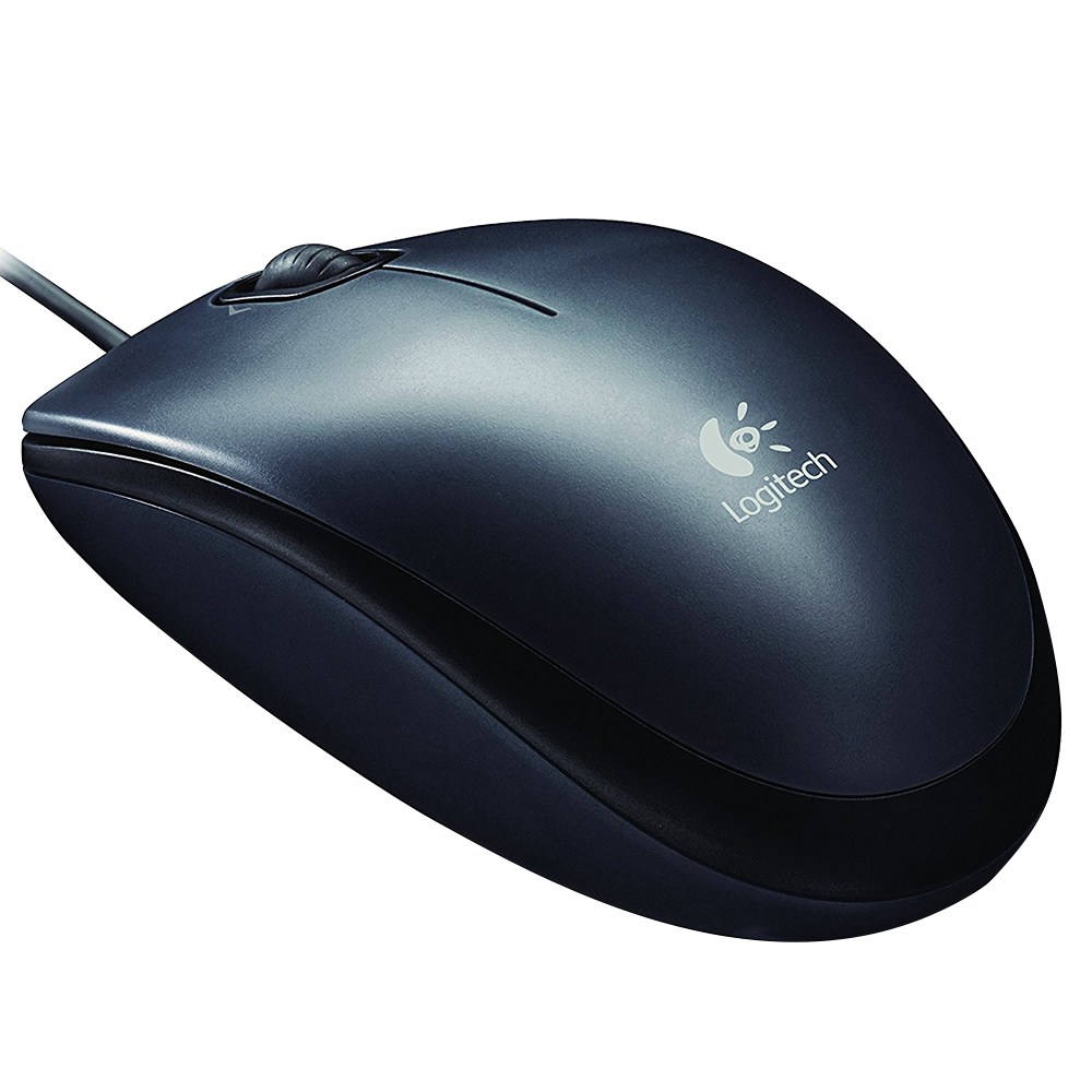 Logitech M90 USB Wired Mouse 1000 Dpi Black