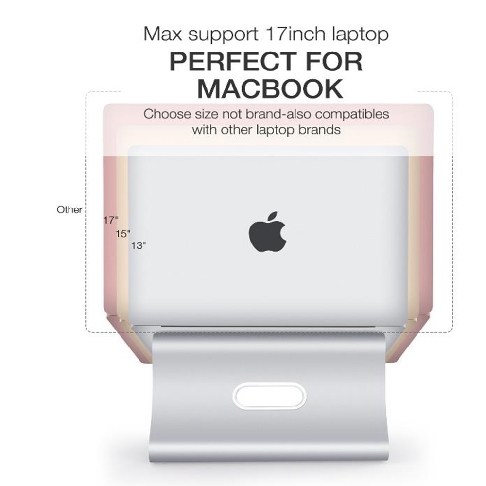 Bestand Laptop Stand 102S Aluminum Cooling Macbook Stand Holder Silver