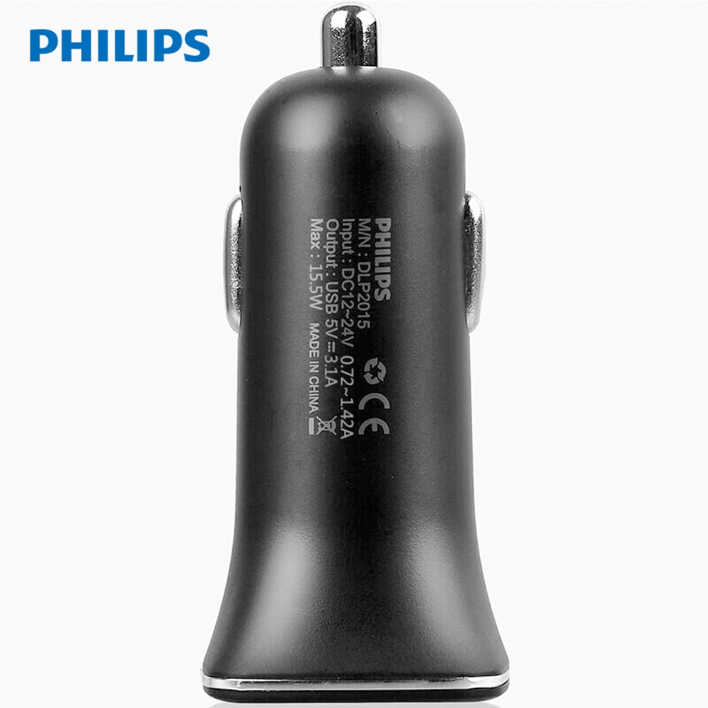 Philips DLP2015 Universal Quick Double USB Car Charger 3.1A