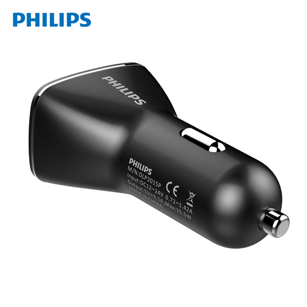 Philips DLP2015P Universal Quick Double USB Car Charger 3.1A